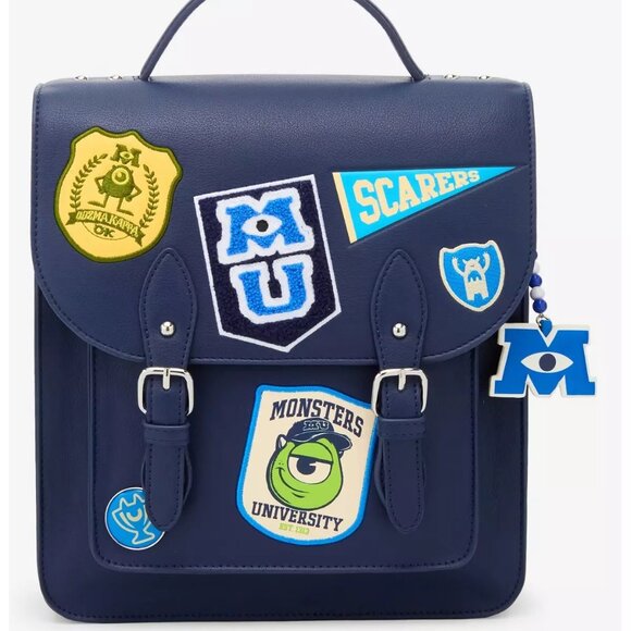Bags | Disney Pixar Monsters University Patches Mini Backpack Boxlunch ...